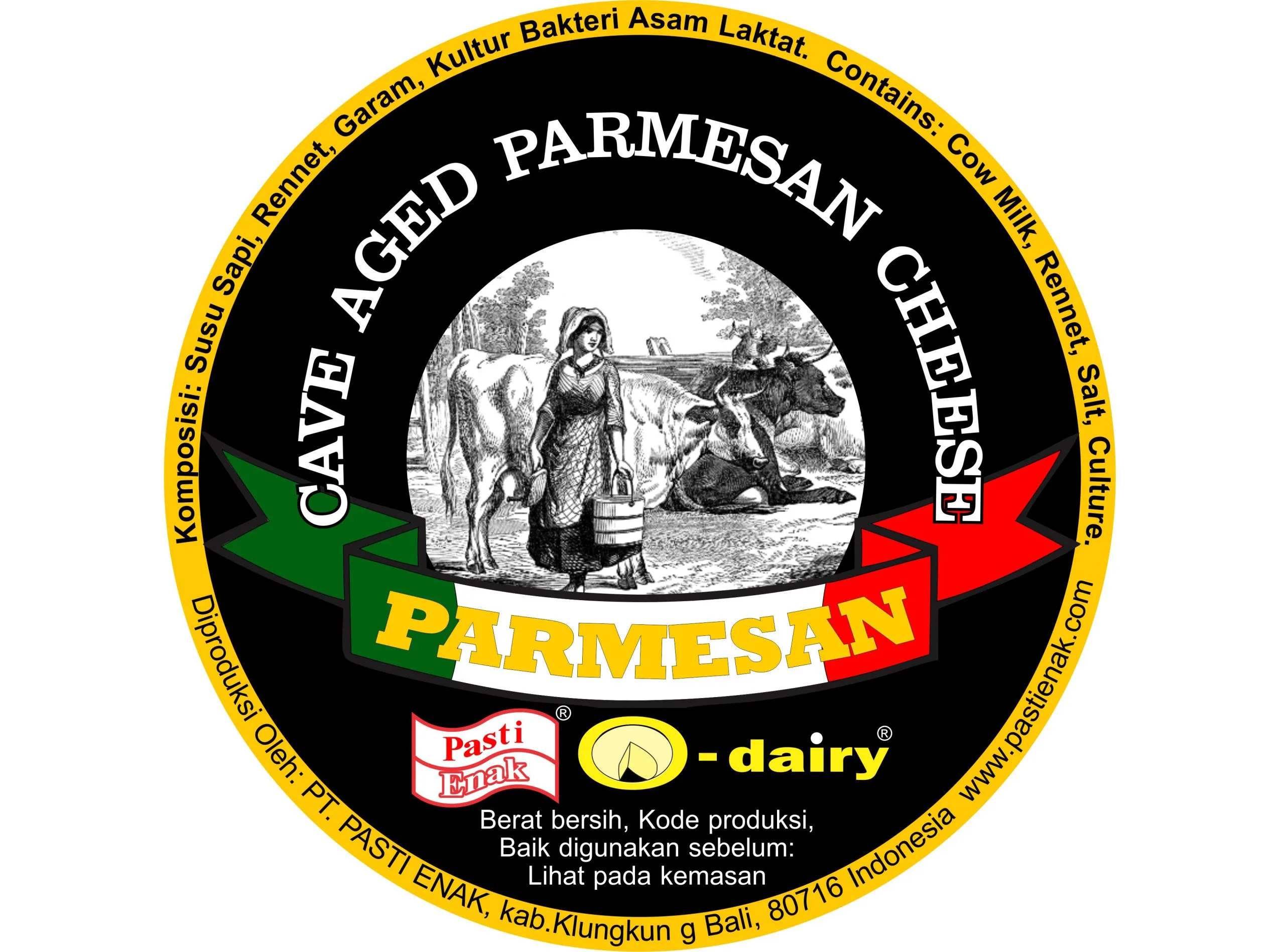 Keju Parmesan | PT. Pasti Enak O‑Dairy Artisan Cheese