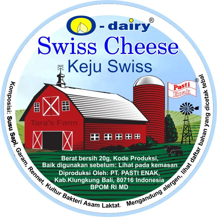 Keju Swiss | PT. Pasti Enak O‑Dairy Artisan Cheese